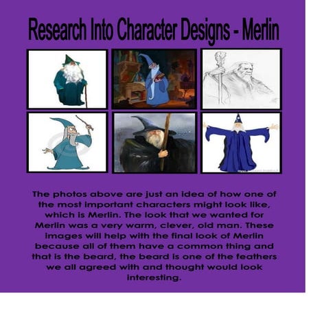 Research Into Character Designs - Merlin | DOCX