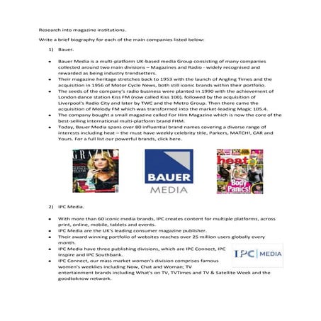 Research into magazine institutions | PDF