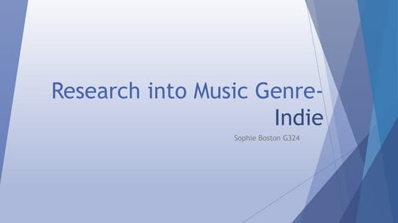 Research into music genres | PPT