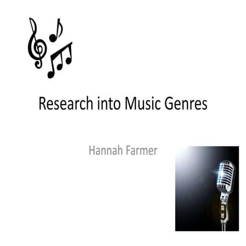 Research into music genres | PPT