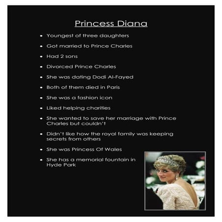 Research Into Princess Diana | PDF