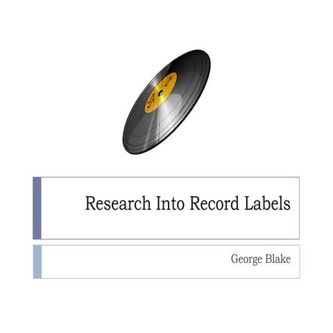 Record labels research | PPTX