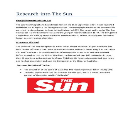 Research into the sun | PDF