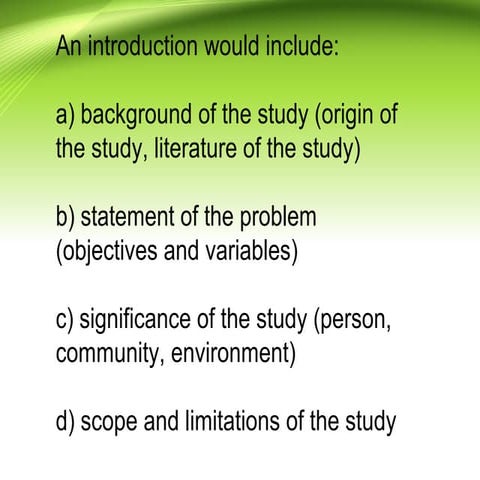 Research i ntroduction | PPT