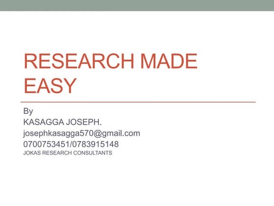 Descriptive research design | PPTX