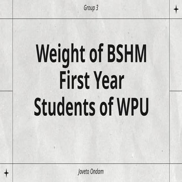 Research Math of first year BSHM students | PPTX