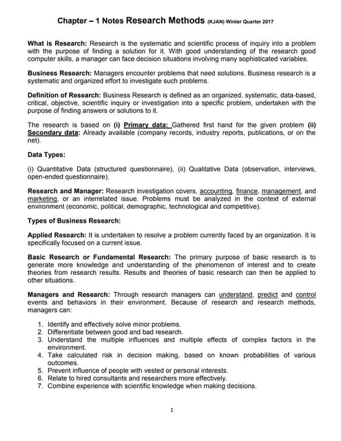 Research method EMBA chapter 2 | PDF