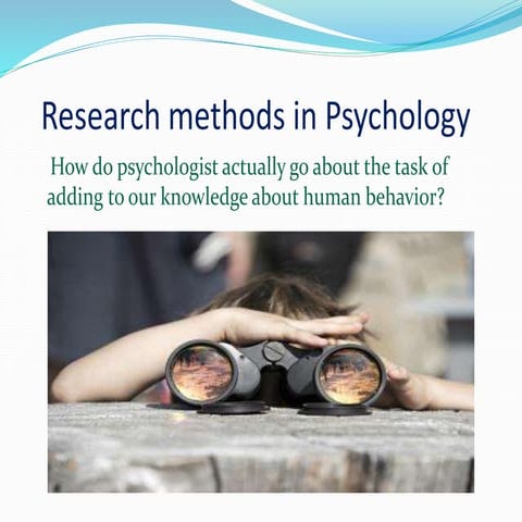 Research Method in psychology | PPTX | Parenting | Family and Relationships