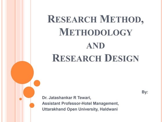 An Overview of Chapter 3 - Research Methodology | PPT