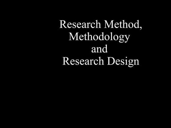 Types of research designs | PPTX | Science