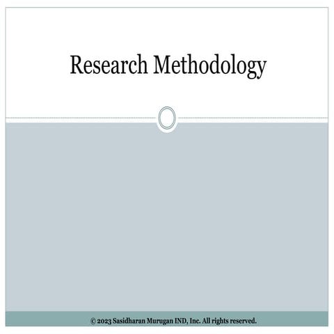 Research Methodology | PPT
