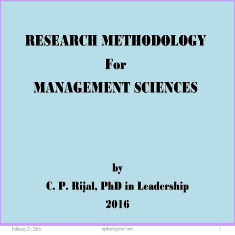 Research methodology | PPT