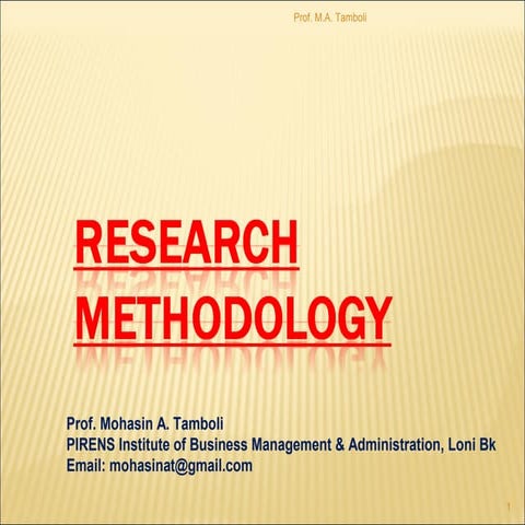 Research methodology | PPT