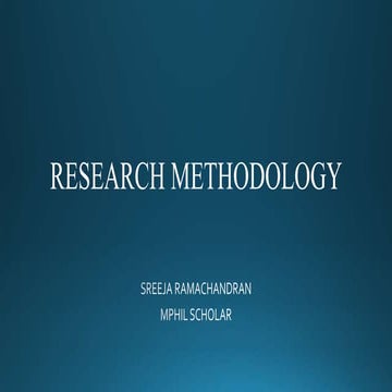 Research methodology | PPT