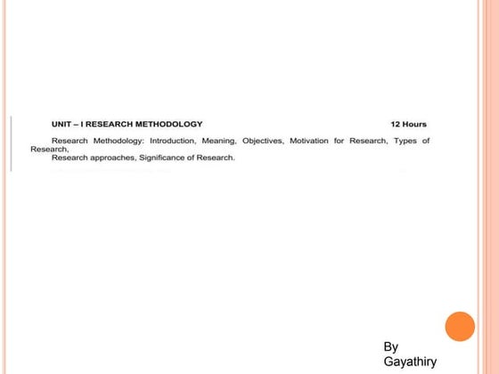 Different types of research ppt | PPTX | Science