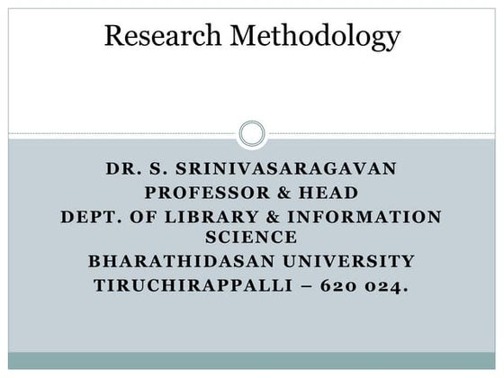 General research methodology mpharm | PPTX