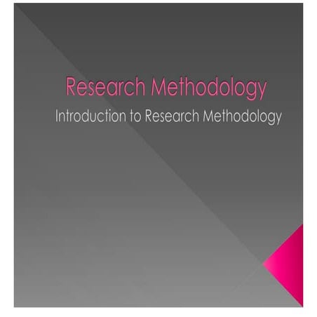 Research Methodology | PDF