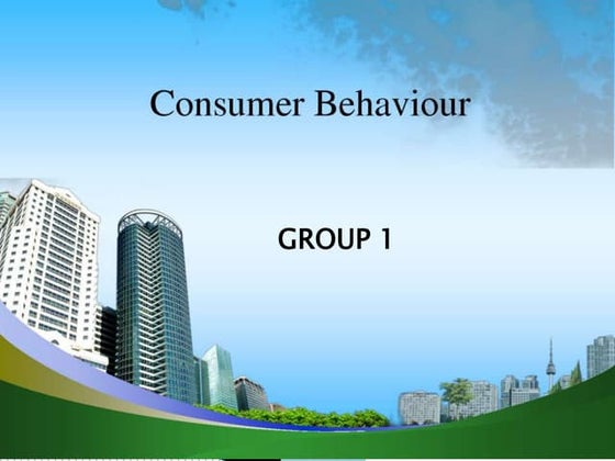 Consumer behavior lesson | PPT