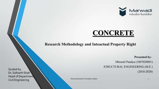 HIGH STRENGTH CONCRETE PPT | PPT | Geology | Science