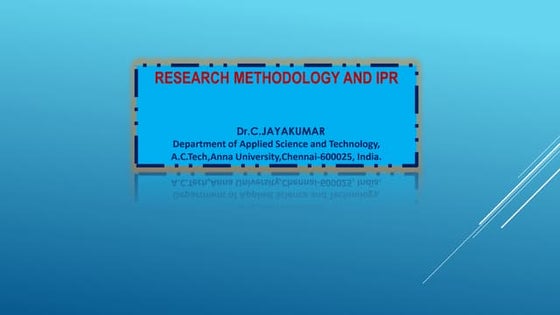 Research Methodology & IPR-I | PDF | Business Administration | Business