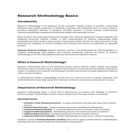 Comprehensive Guide to Research Methodology in Academic Papers | PPTX