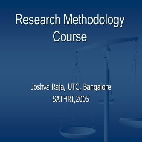 Research Methodology Course.ppt | Free Download