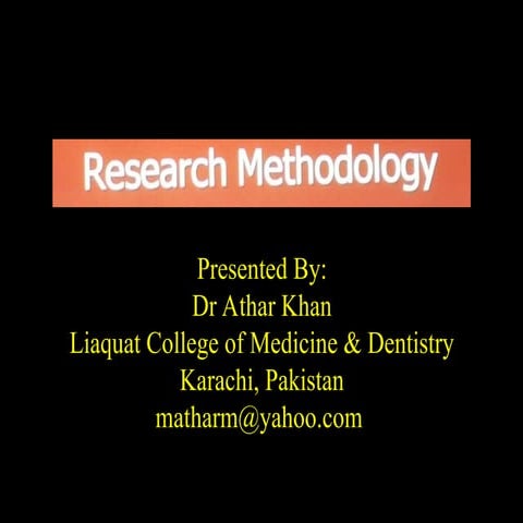 Research Methodology | PPT
