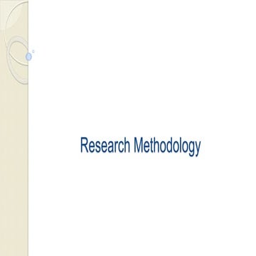 Research methodology | PPT