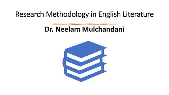 Research methodology for research in english | PPTX | Science