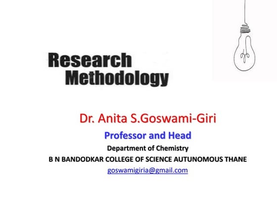 Introduction to Research - Biostatistics and Research methodology 8th Sem Unit-3 | PPTX