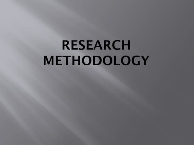 02 Chapter 2 Research Methods | PPTX