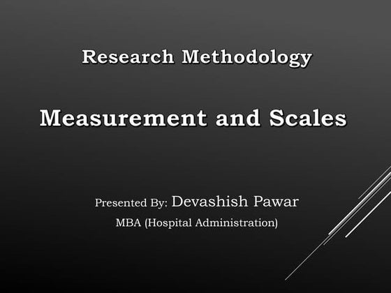 Measurement Scales in Research | PPT