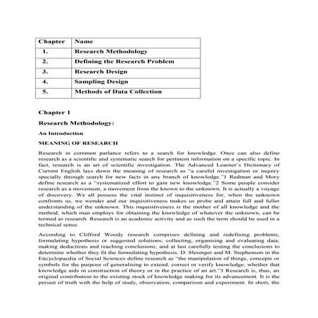 Basic Research methodology notes | DOC