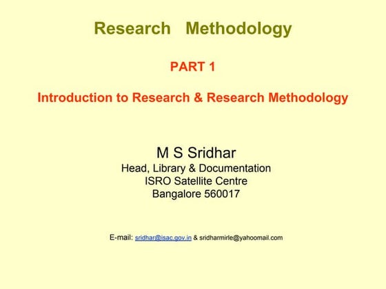 Research methodology theory chapt. 1- kotthari | PDF