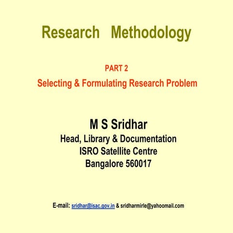 Research methodology part2 | PPT