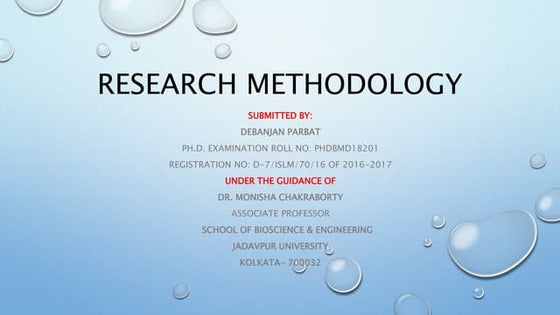 Introduction to research methodology | PPT