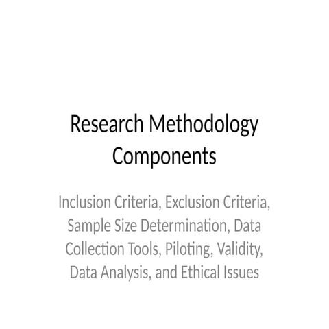 Comprehensive Research Methodology: Criteria, Tools, and Ethics ...