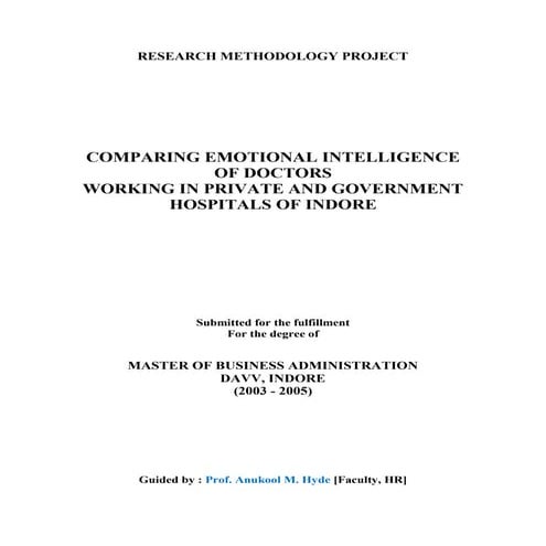 Research Methodology Project | PDF