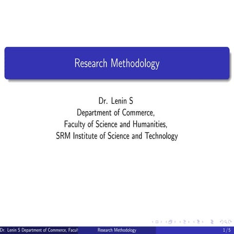Introduction to Research Methodology for social science | PDF