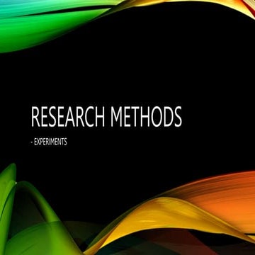 Research Methods in Psychology | Cambridge AS Level | Cambridge ...