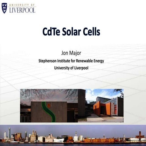CdTe Solar Cells | PPTX