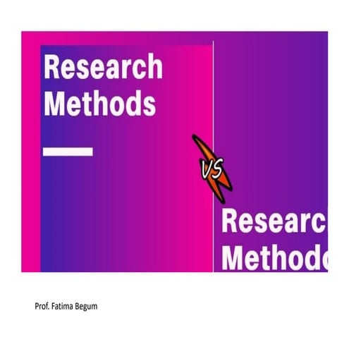 Research methods vs research methodology | PDF