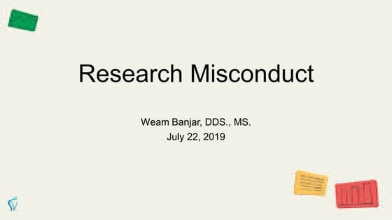 Types of research misconduct.pptx | Science