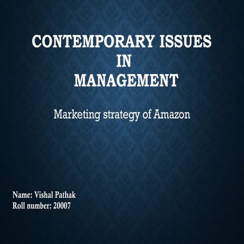 reseaech of marketing issues of amazon.pptx