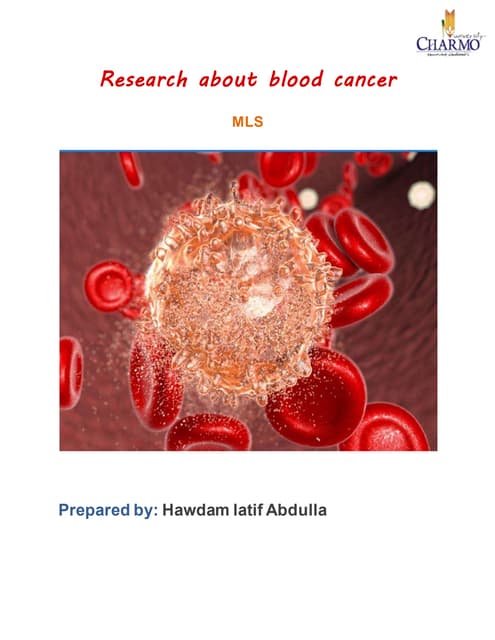 Blood cancer by smridhi | PPT