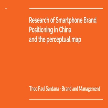Research of smartphone brand positioning in China | PDF