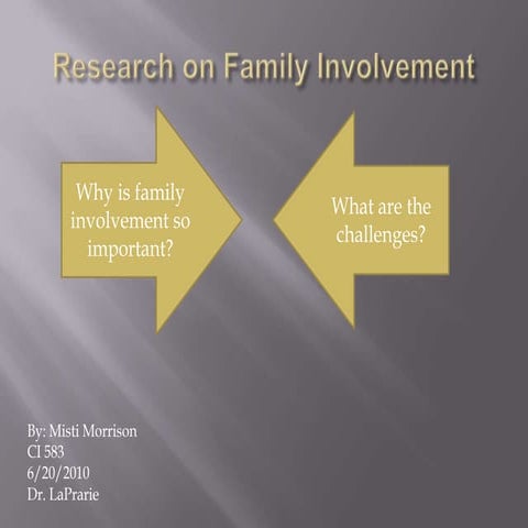 Research on family involvement | PPTX