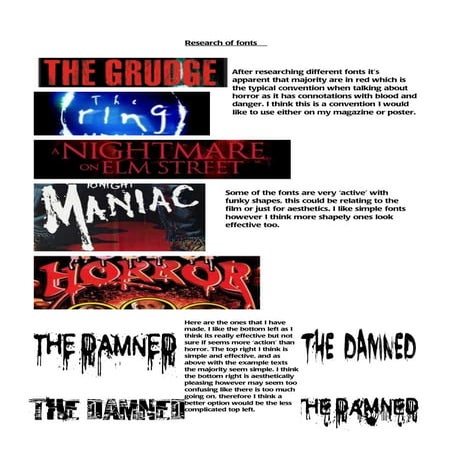 horror titles | PDF