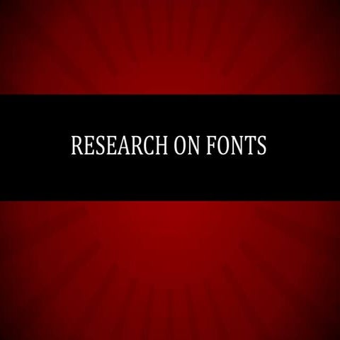 Research on fonts (1) | PPTX | Desktop Publishing | Computer Software ...