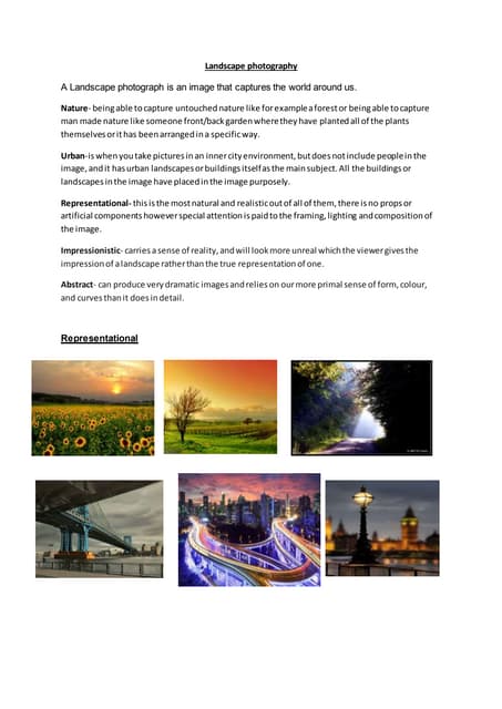 Landscape photography | PDF